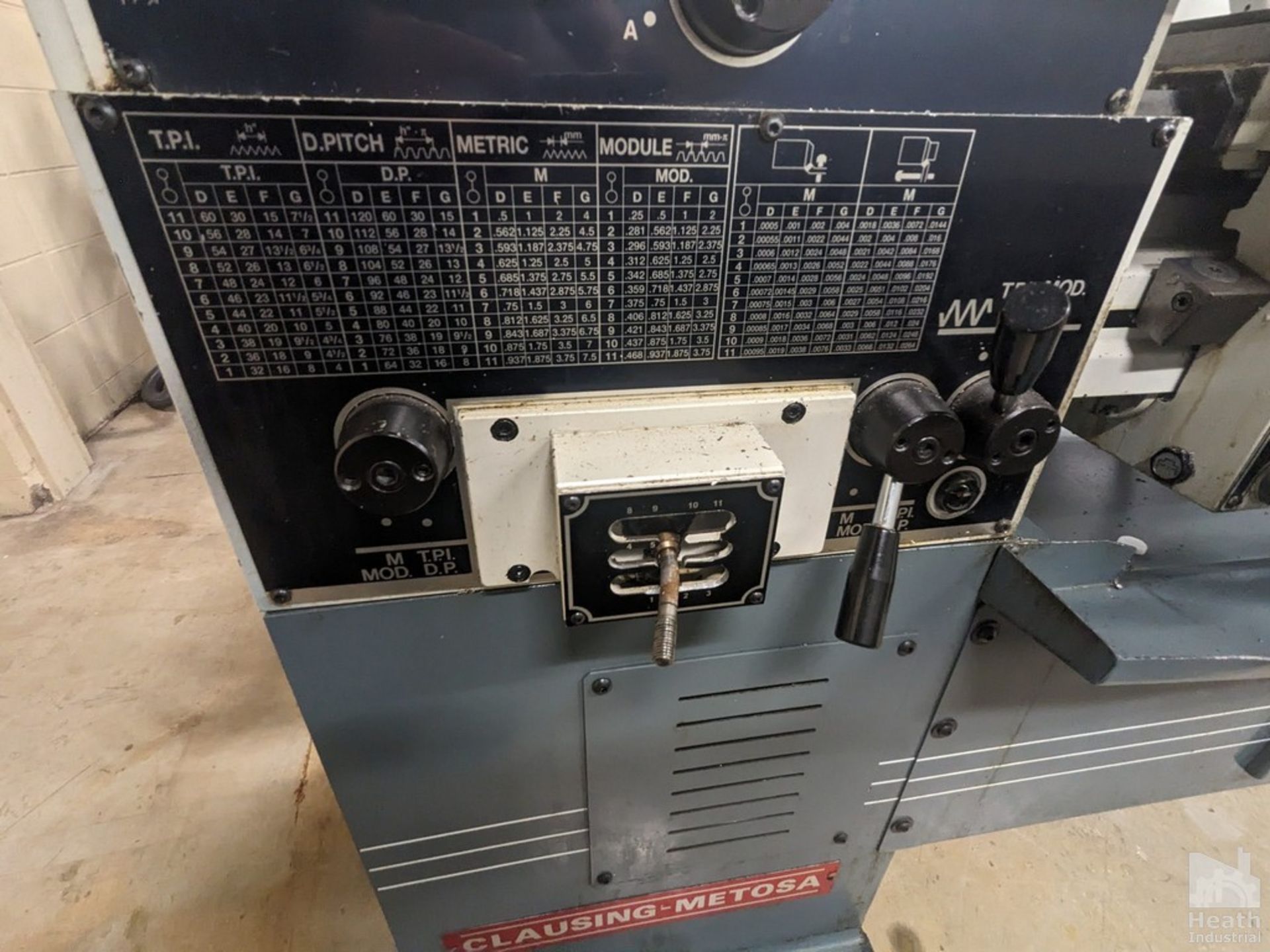 CLAUSING-METOSA 13"X40" MODEL 1340S TOOLROOM LATHE, S/N 49919, 2500 ...