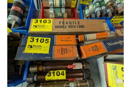 ASSORTED WESTINGHOUSE BORIC ACID FUSES