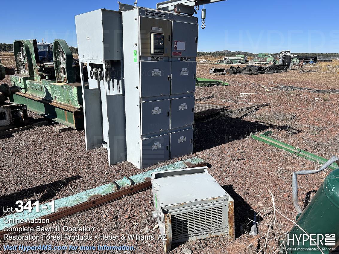 Square D switch gear with 800 amp breakers, and transformer