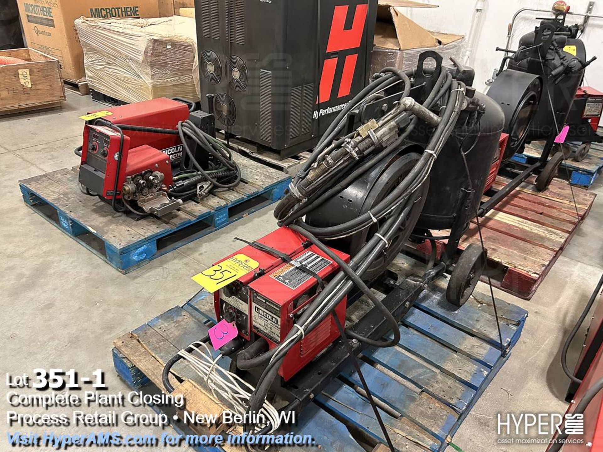 Lincoln Misc LN-8 w/hand held subarc flux tank assembly Welder S ...