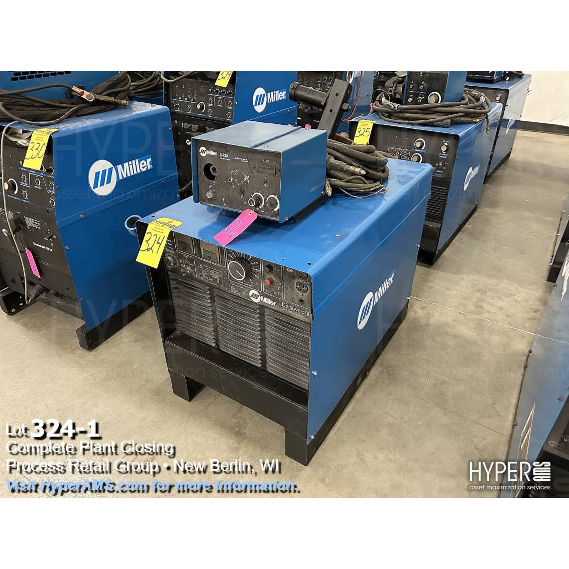 Miller Vintage Deltaweld 451 S22A MIG Welder S KA877299 KH330821 Miller Vintage Deltaweld 451 S22A MIG Welder S KA877299 KH330821