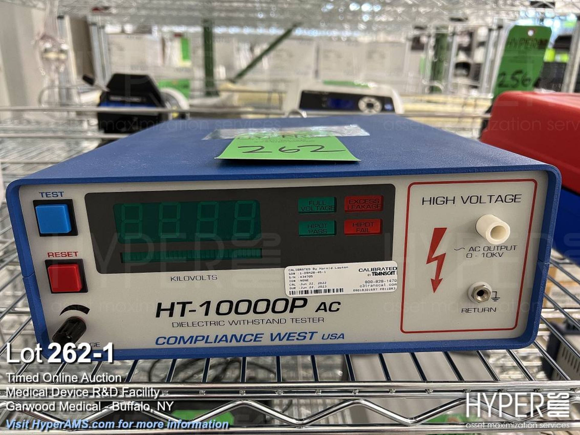 Compliance West Dielectric withstand Tester HT-10000P AC SN 434705