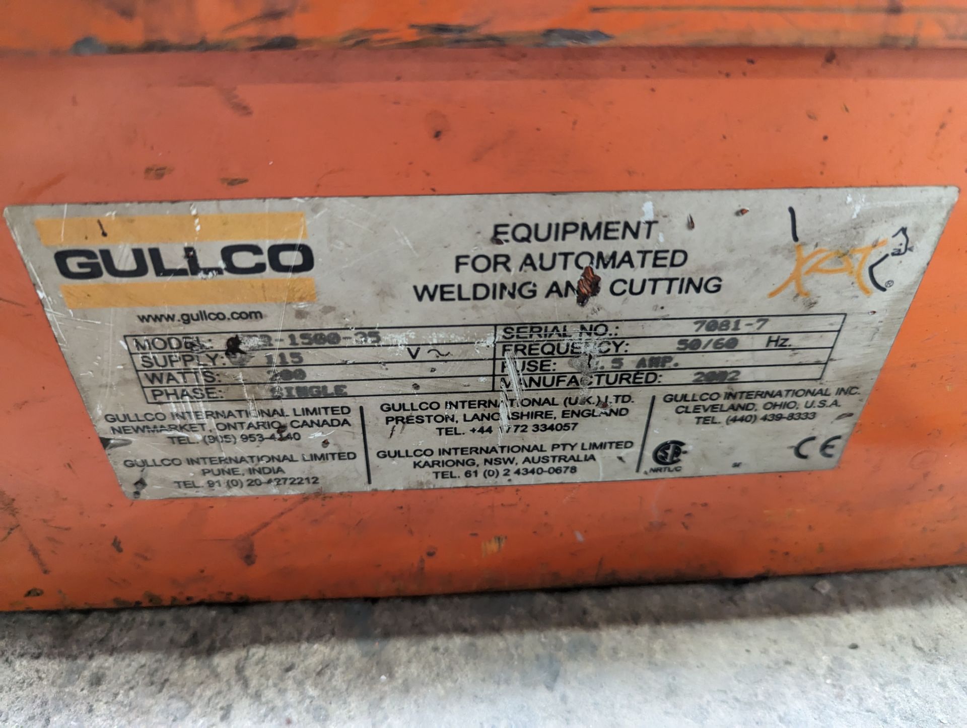GULLCO KR-1500-35 WELDING TURNING ROLLS W/ POWERED AND IDLER ROLLS ...