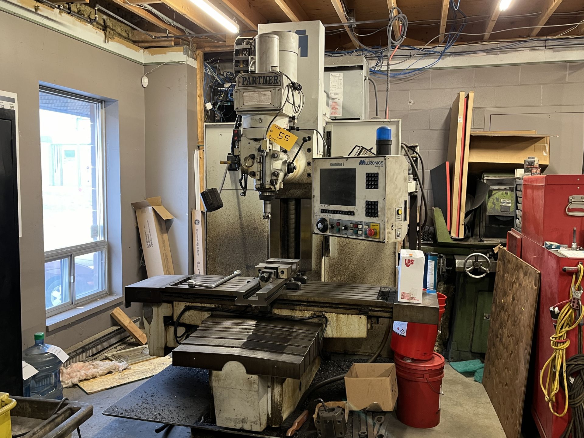 2013 MILLTRONICS MB20 CNC VERTICAL MILLING MACHINE, CENTURION 7 CNC ...