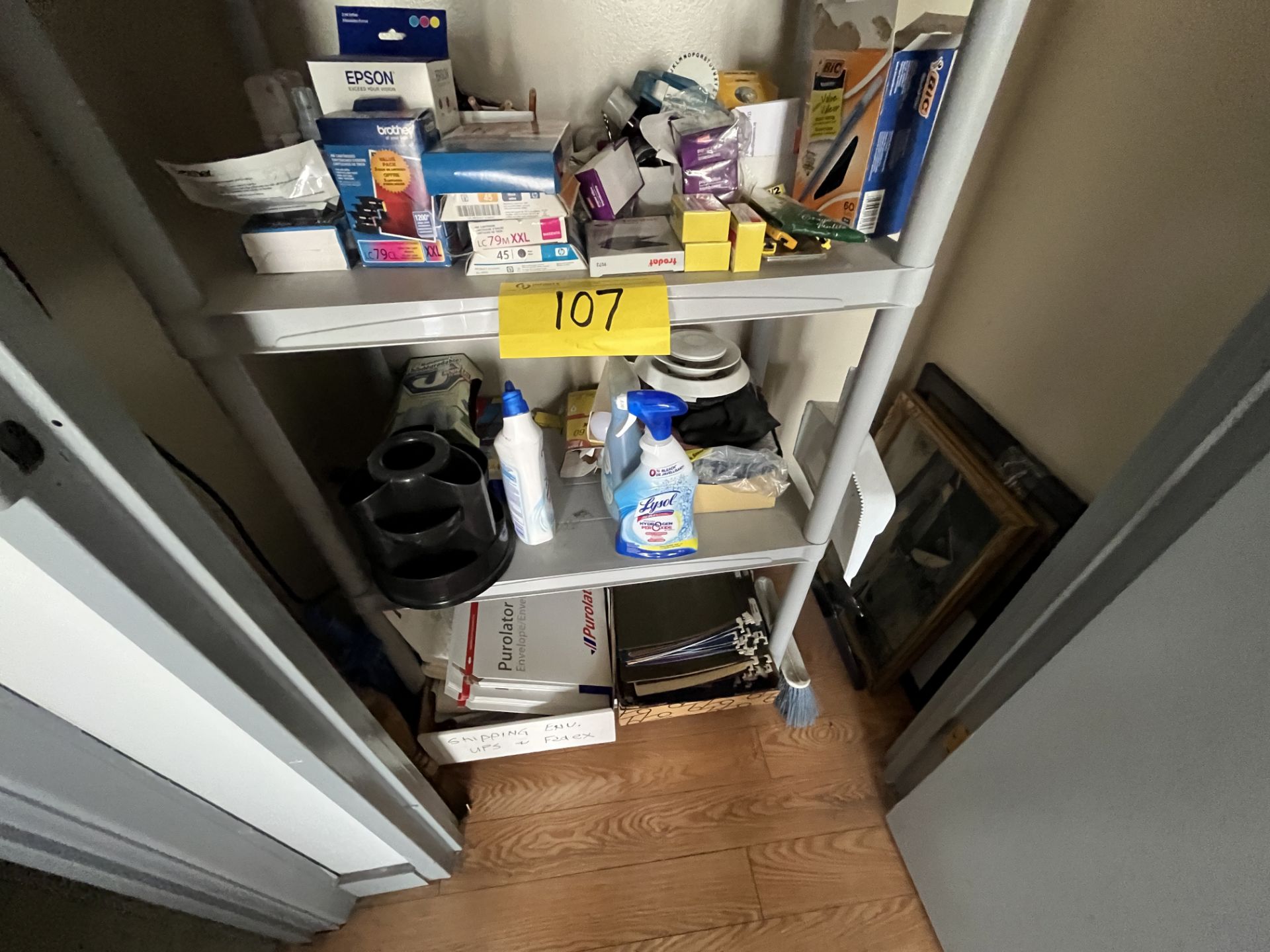 CONTENTS OF OFFICE SUPPLY ROOM