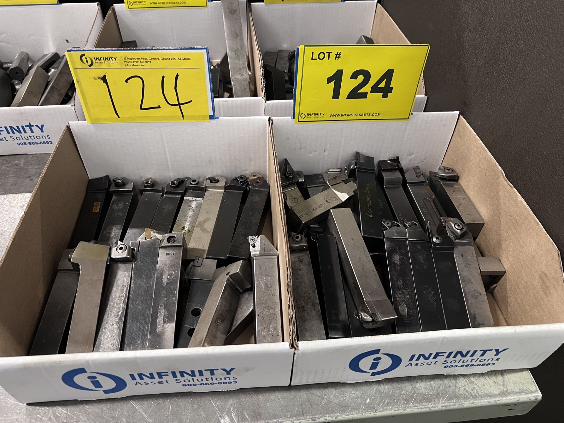 LOT OF (2) BOXES OF CARBIDE CUTTER INSERT BARS