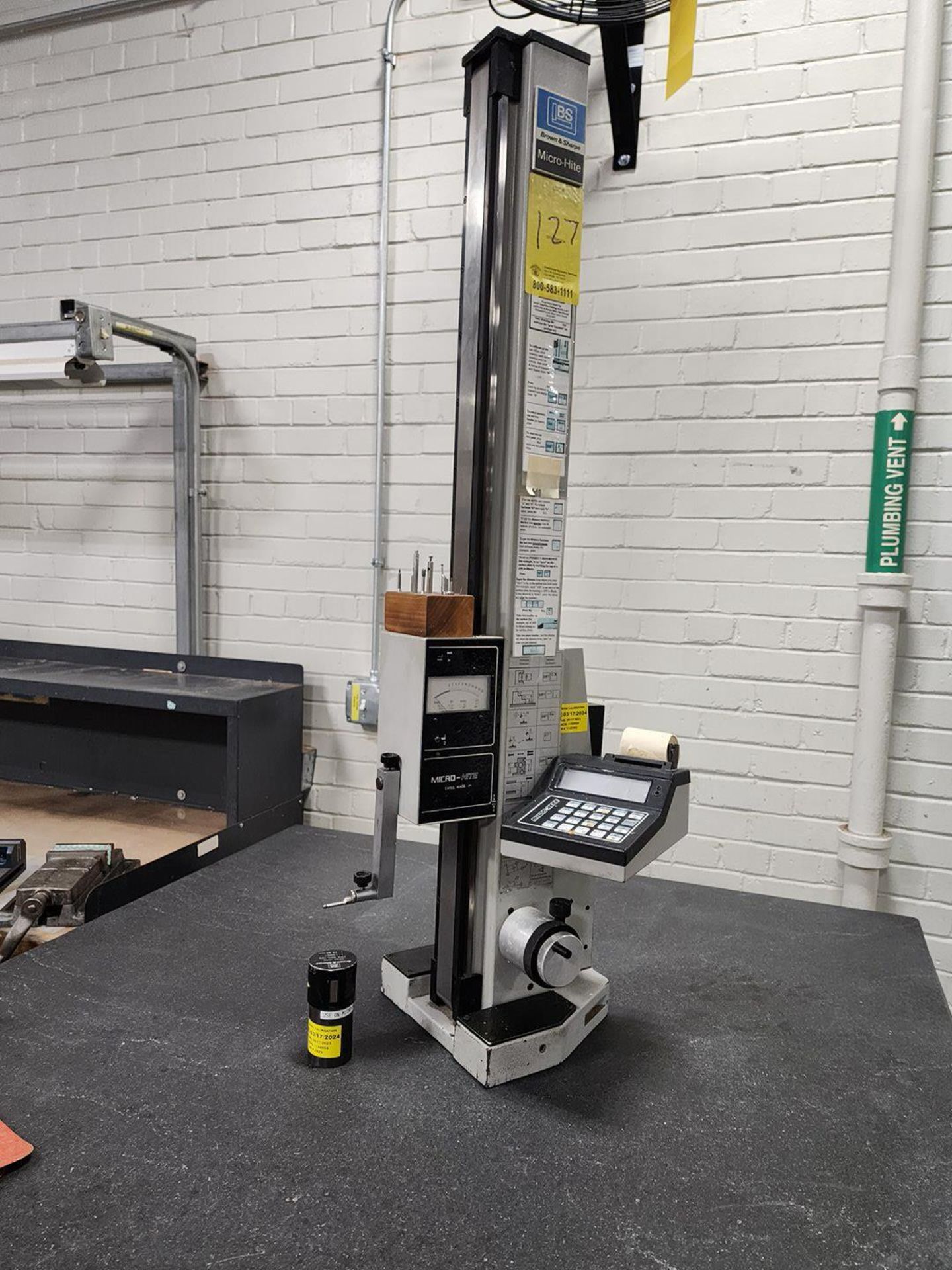 Brown & Sharpe Height Gage (Location: Machine Room)