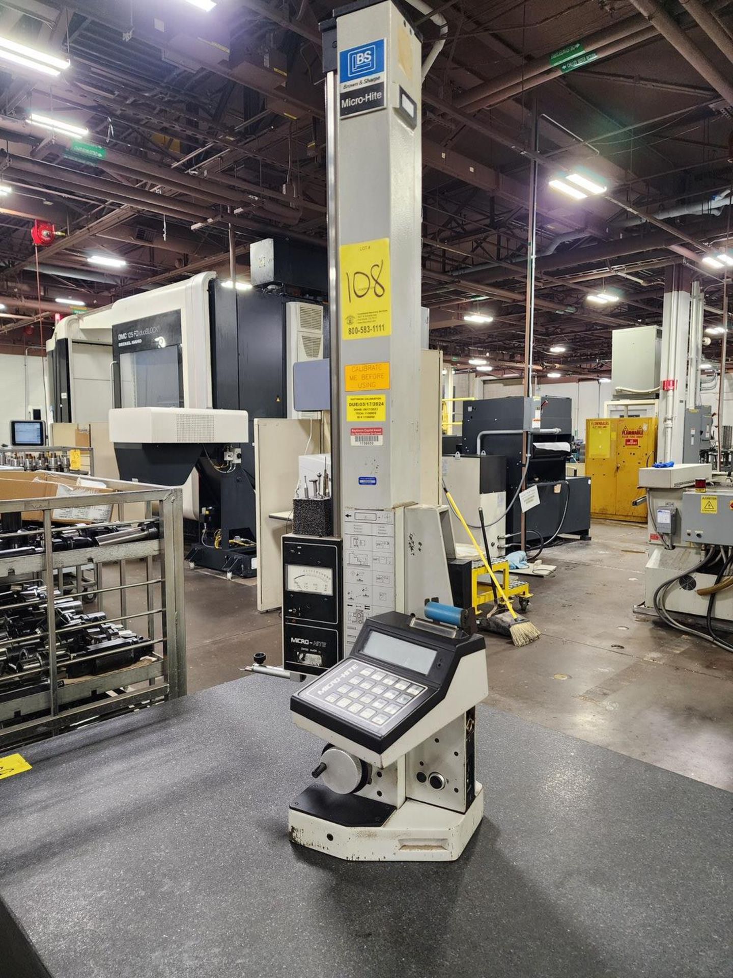 Brown & Sharpe Height Gage (Asset#1156050) (Location: Machine Room)