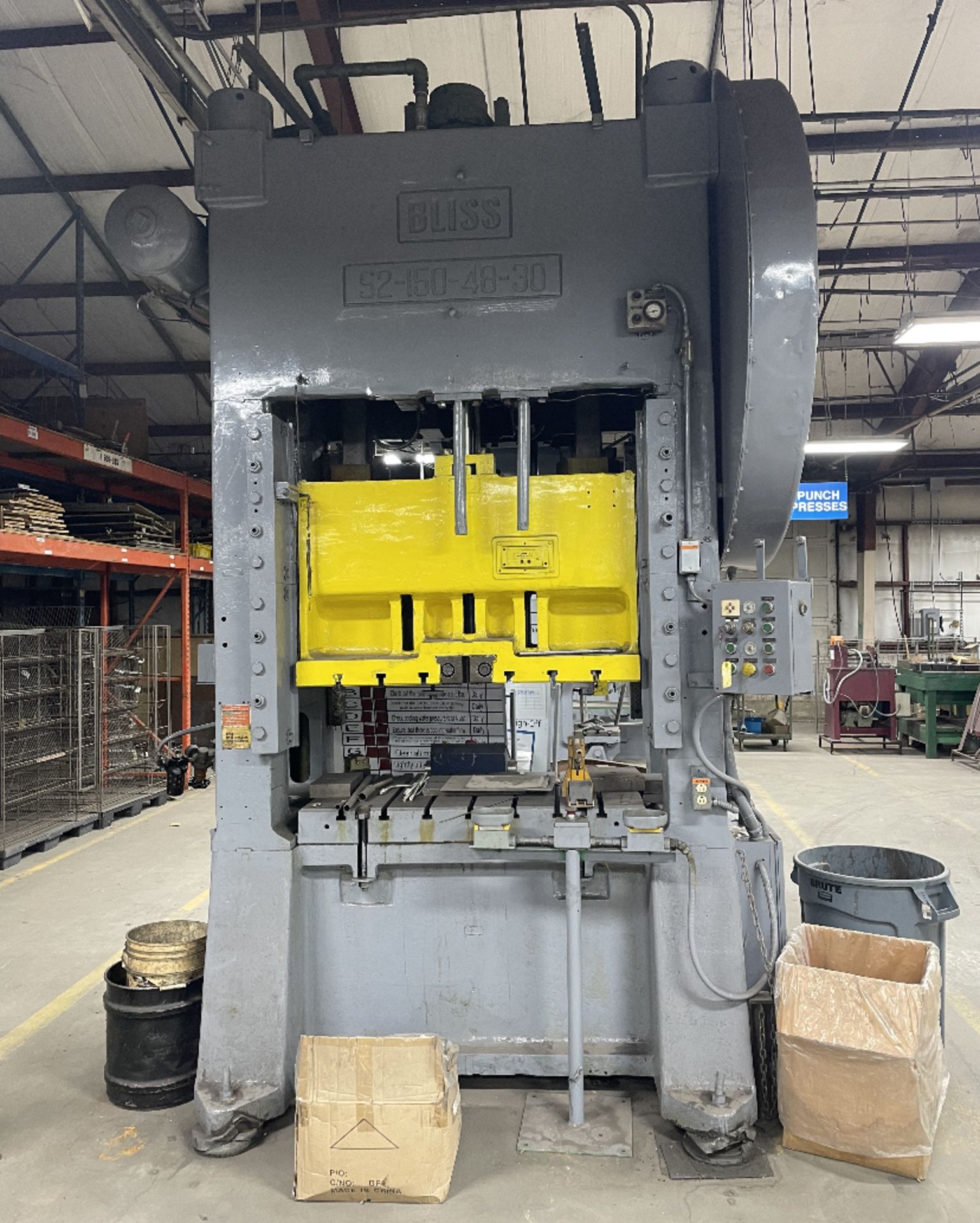 Bliss S2-150-48-30 150 Ton Punch Press (No Mfg Tag)