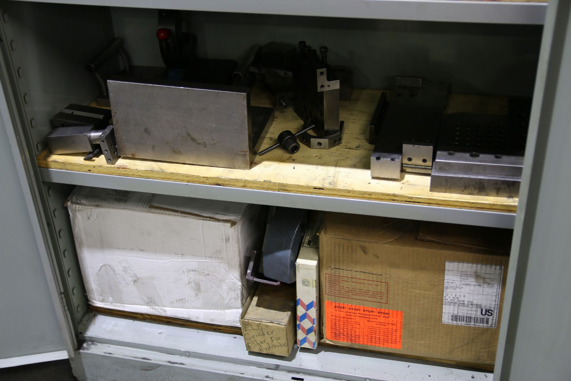 2-Door Cabinet with Contents Contents Include Small Setup Tables and ...