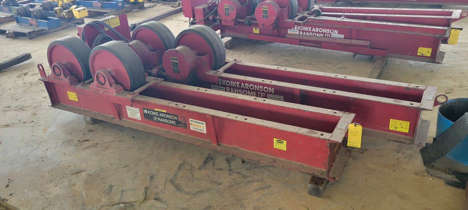 { Choice of lots: 618, 619 } Koike Aronson Inc 460-3-60 Power and Idler ...