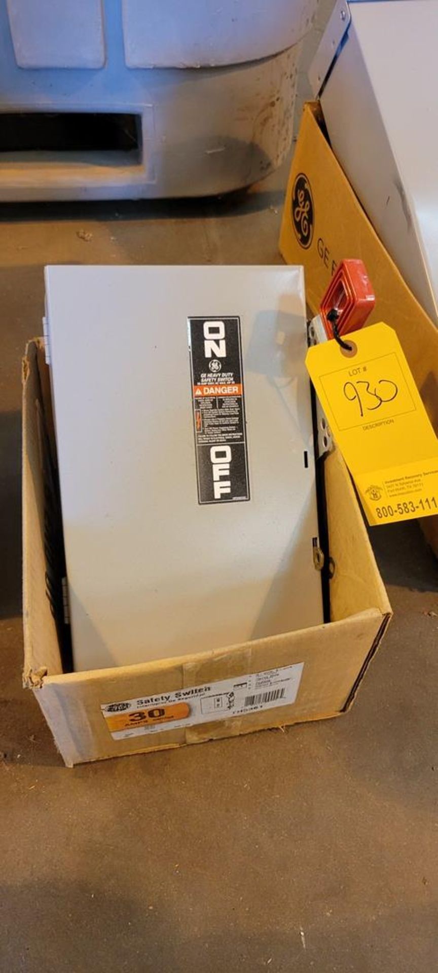 { Choice of lots: 930, 931 } GE mod 10 safety switch 600/350v 30a 3 ...