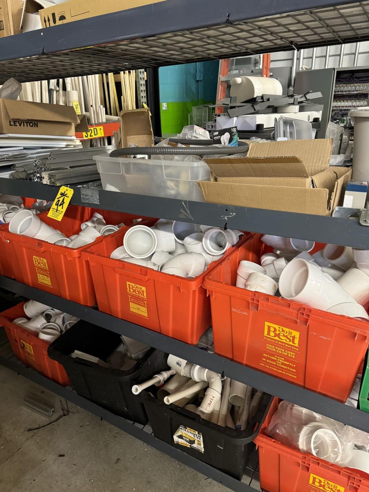 Lot Asst. PVC Fittings, Connectors, Screws, Hardware, Nuts, Bolts ...