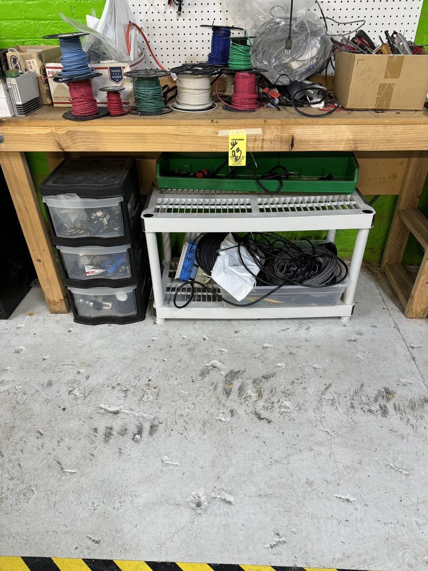 Lot Plastic Parts Bins, Cable Clamps, Electical Connectors, Fuse ...