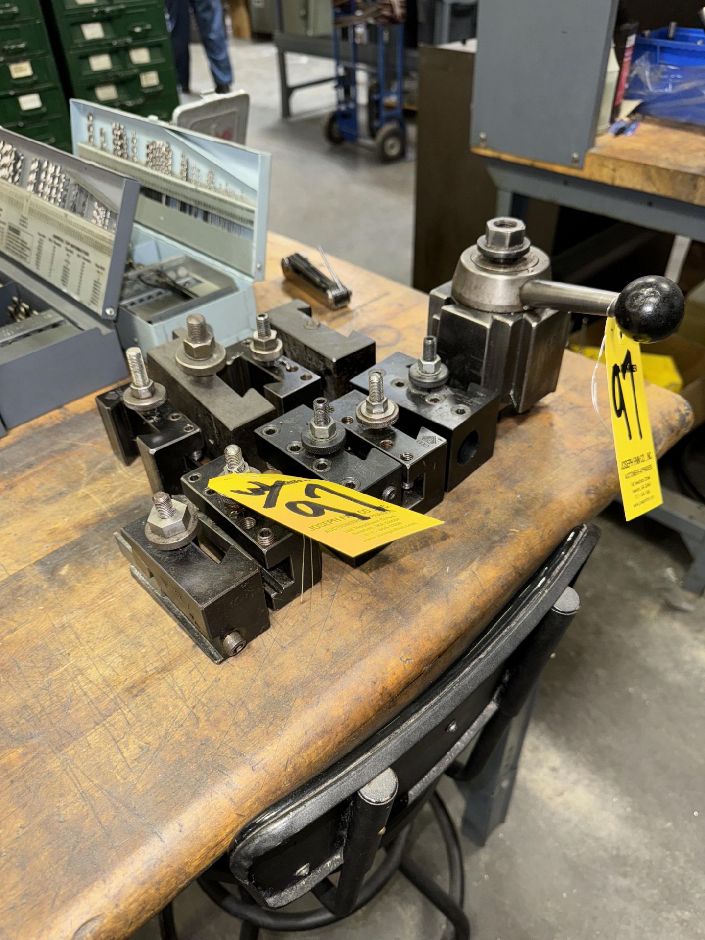 (1) Tool Post (9) Asst. Tool Holders