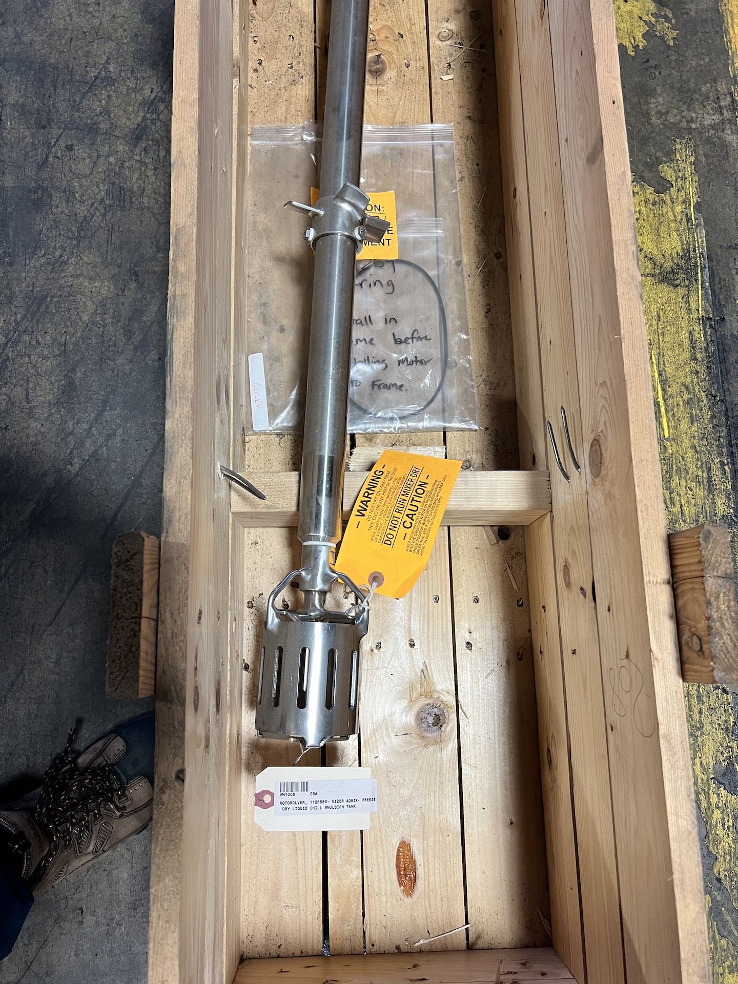 NEW ADMIX ROTOSOLVER HIGH SHEAR MIXER, MODEL 112RS88, S/N 33797 (SIMPLE ...