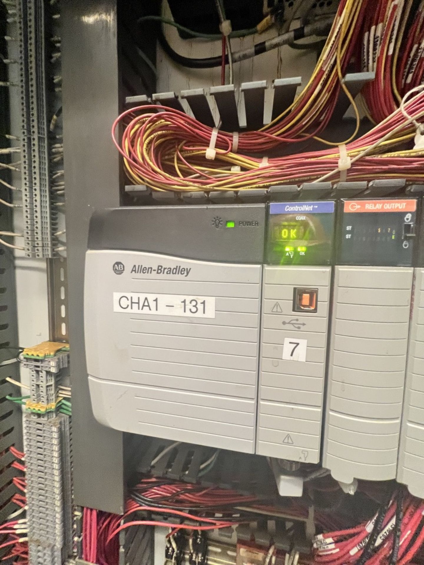 CONTENTS OF (4) CONTROL CABINETS, INCLUDES: (4) ALLEN BRADLEY ...
