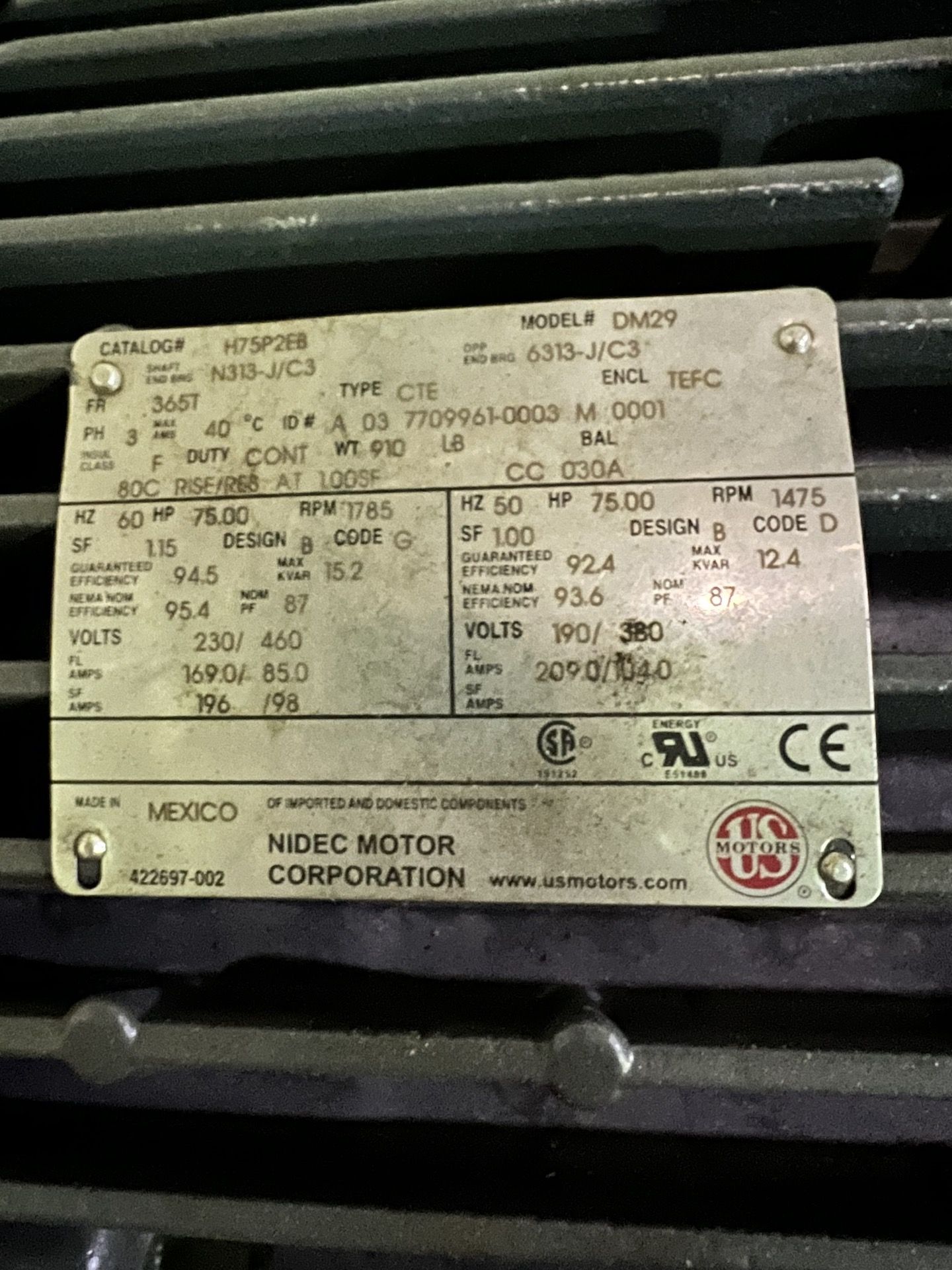 WORTHINGTON SINGLE CASE AXIALLY SPLIT CENTRIFUGAL PUMP, MODEL 6LR-13 ...
