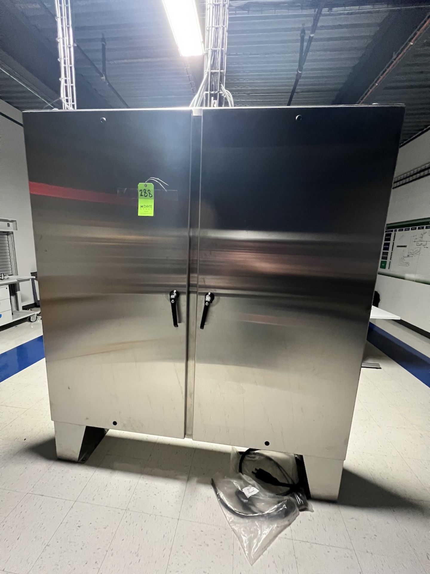 2-DOOR S/S CONTROL CABINET EQUIPPED WITH (1) ALLEN BRADLEY CONTROLLOGIX ...