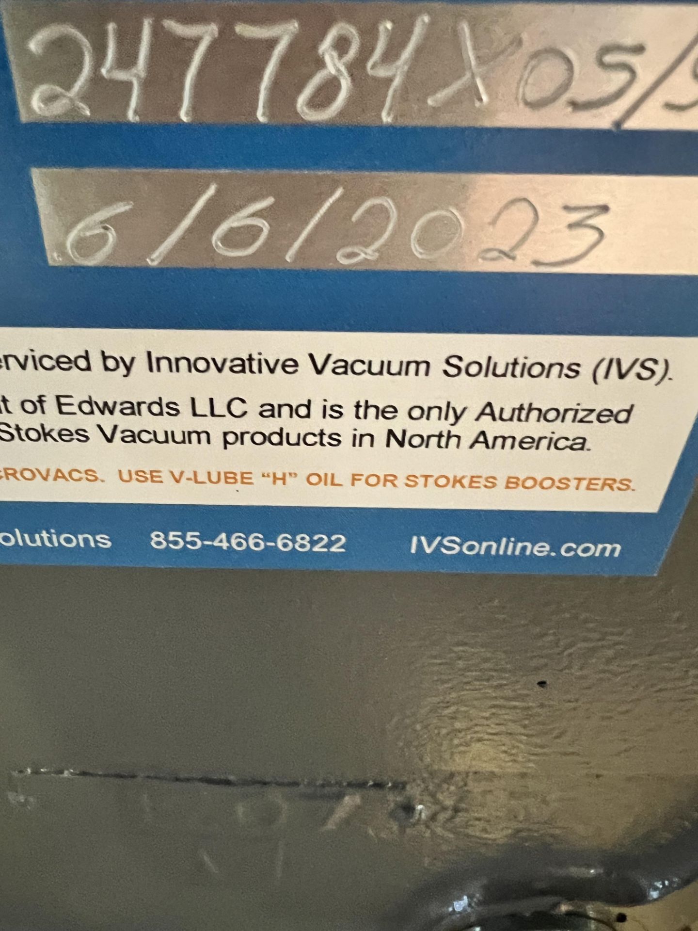 NEW 2023 STOKES EDWARDS VACUUM BLOWER PUMP HEAD, MODEL 615-1, S/N ...