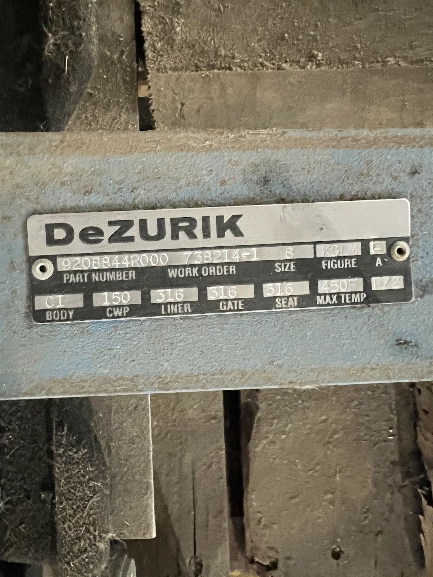 (2) PALLETS WITH Dezurik Knife Gate Valve 8", Fig KGLM, 150 CWP, CI ...