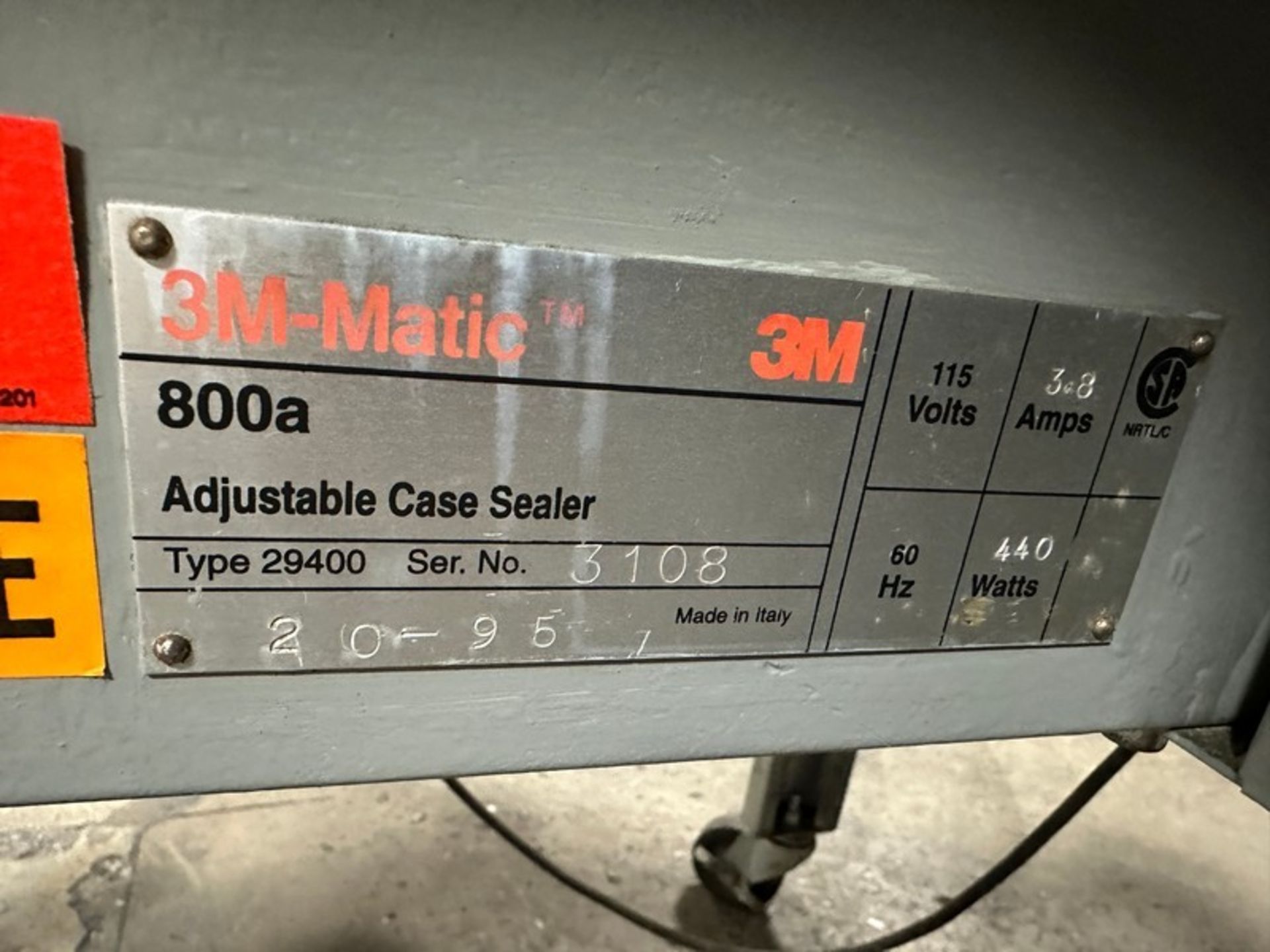 Case Sealer: 3M-Matic Model 800a System (Located East Rutherford, NJ ...