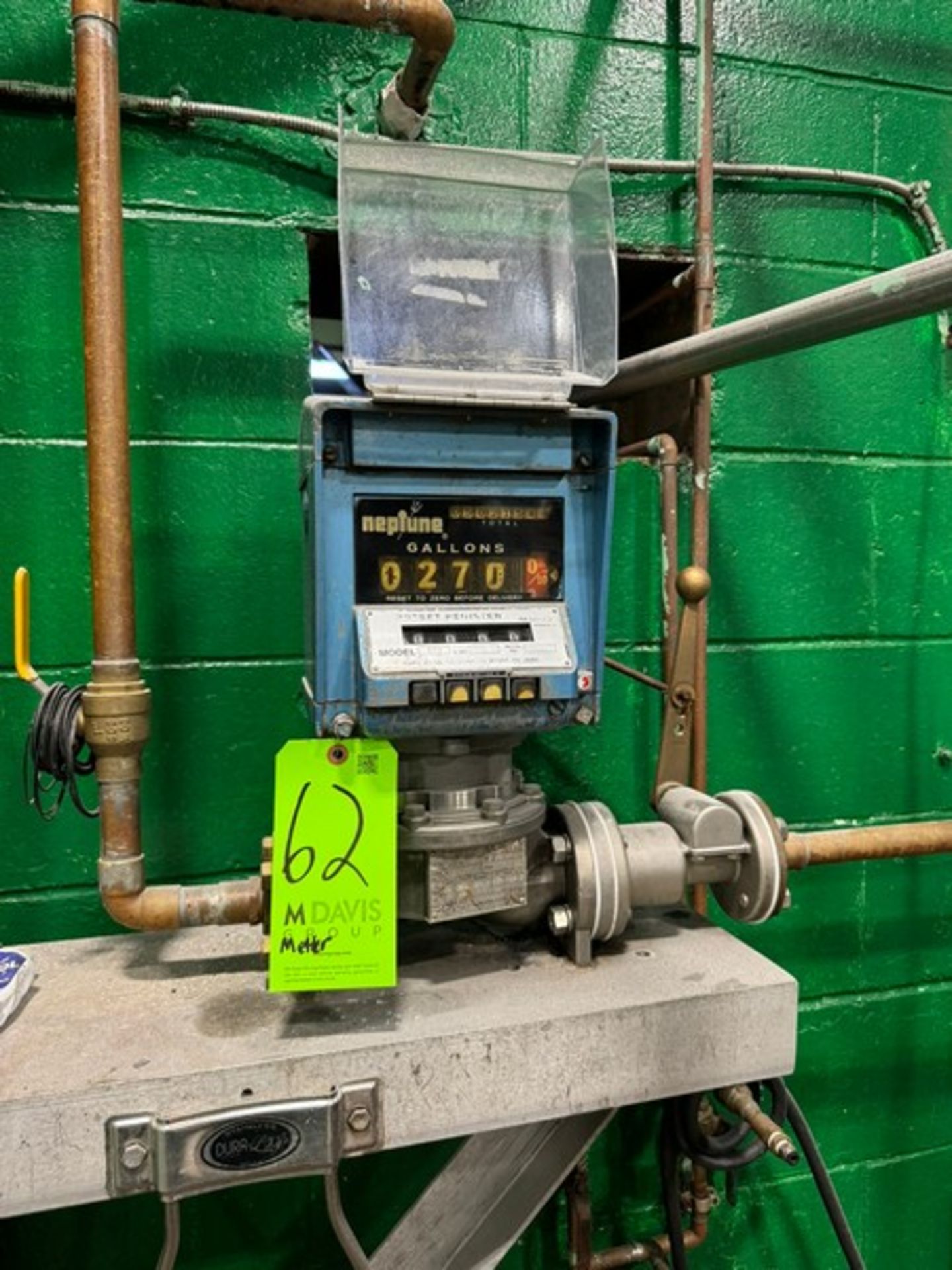 Neptune In-Line Flow Meter, M/N 832, S/N 8189CE (RIGGING, LOADING ...