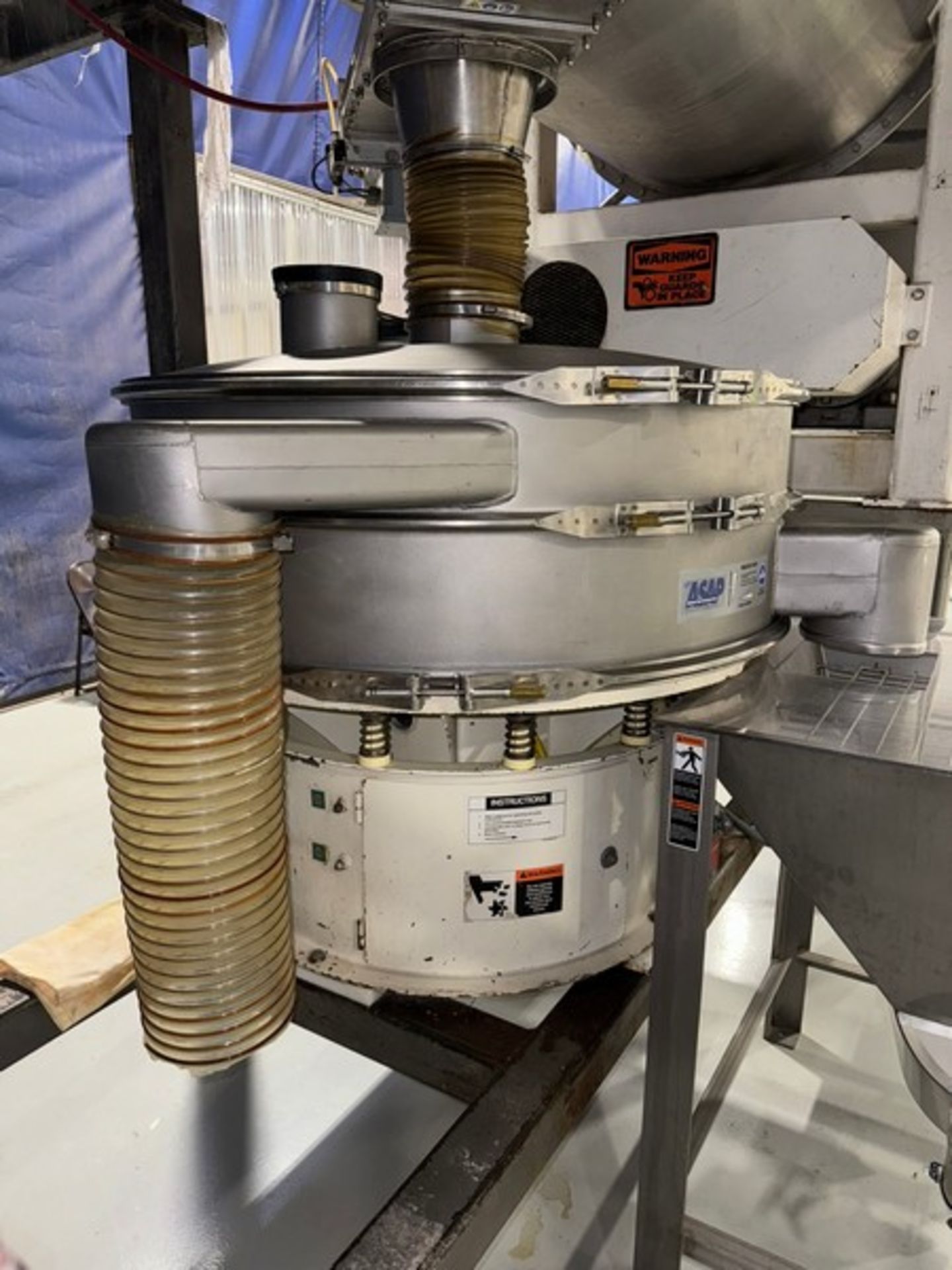 Sweco Vibratory Screener, M/N XS48S860WUWC, S/N 79035-A-0701, with ...