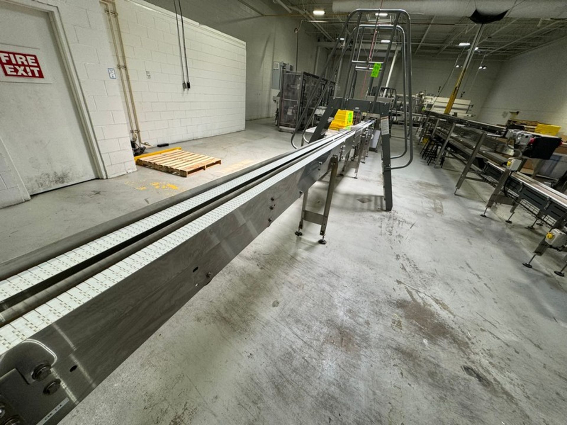 Straight Section of S/S Dual Lane Conveyor, Overall Length: Aprox. 35 ...