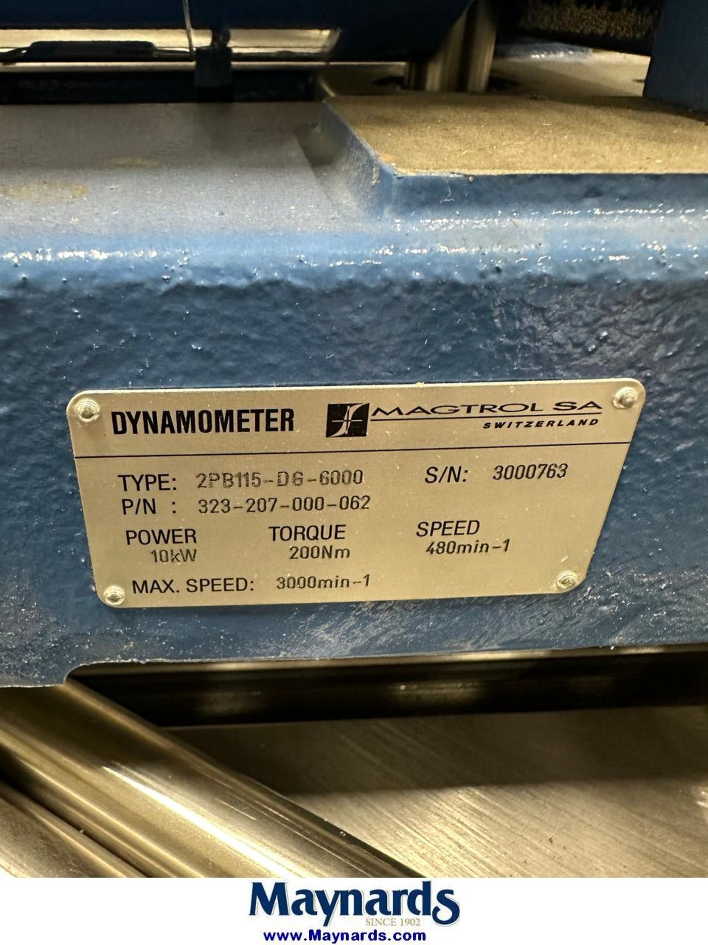 Magtrol motor test stand 106 " x 19 3/4"T-slot table with Magtrol ...
