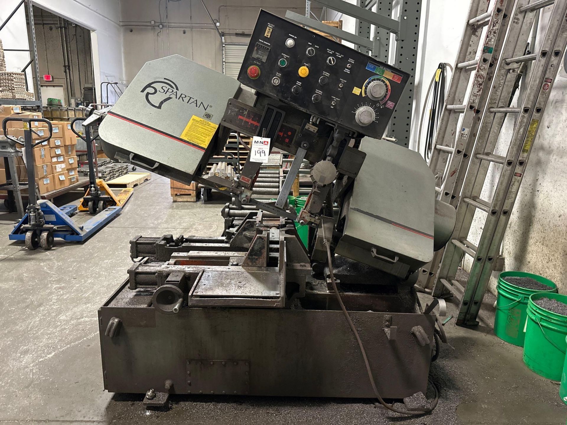 Spartan PA-10 Auto Horizontal Band Saw, s/n DOW100422
