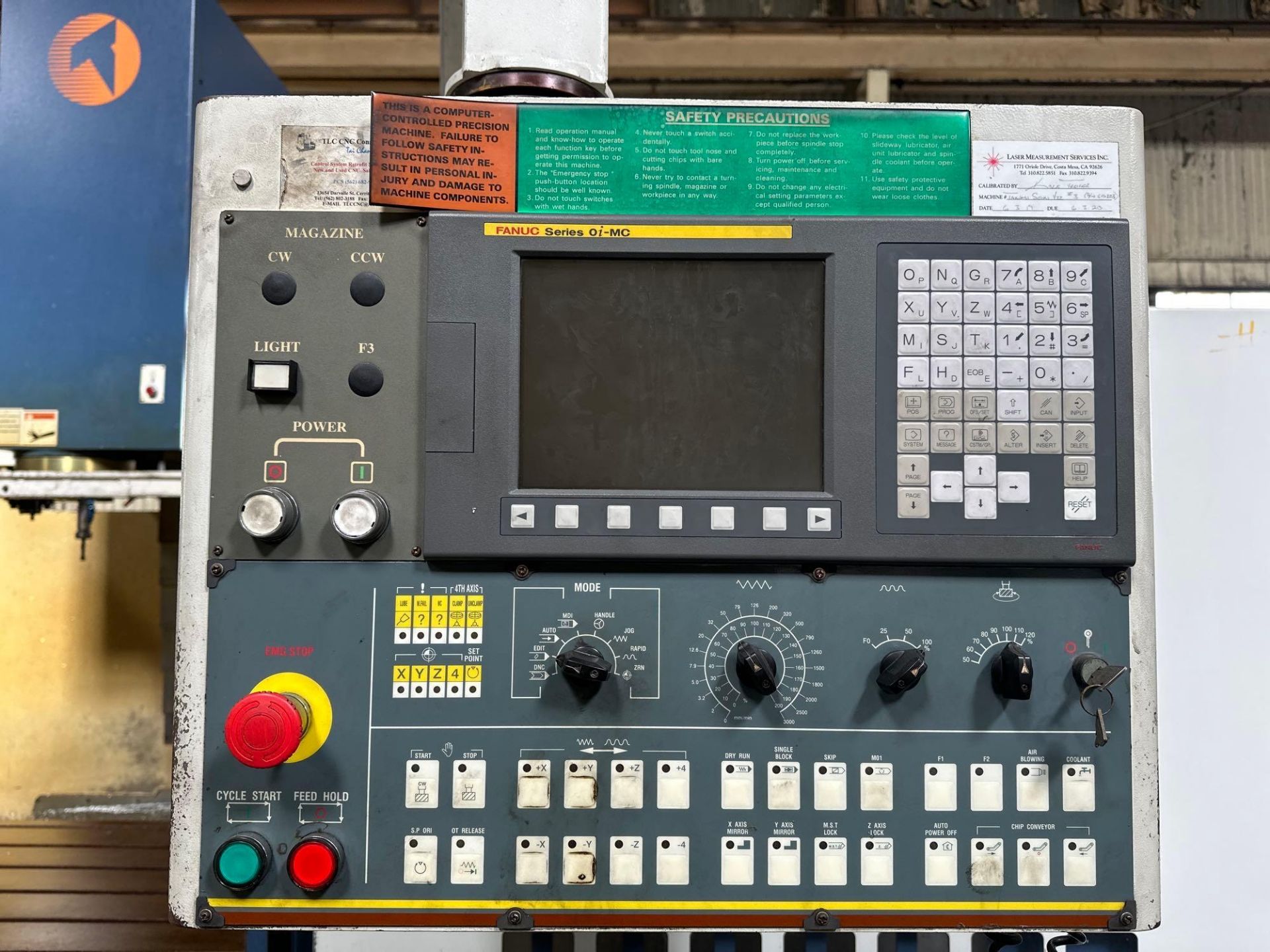 Takumi Seiki V22, Fanuc 0i-MC, 86” x 41” x 29” Trvls, Chip Conveyor, CT ...