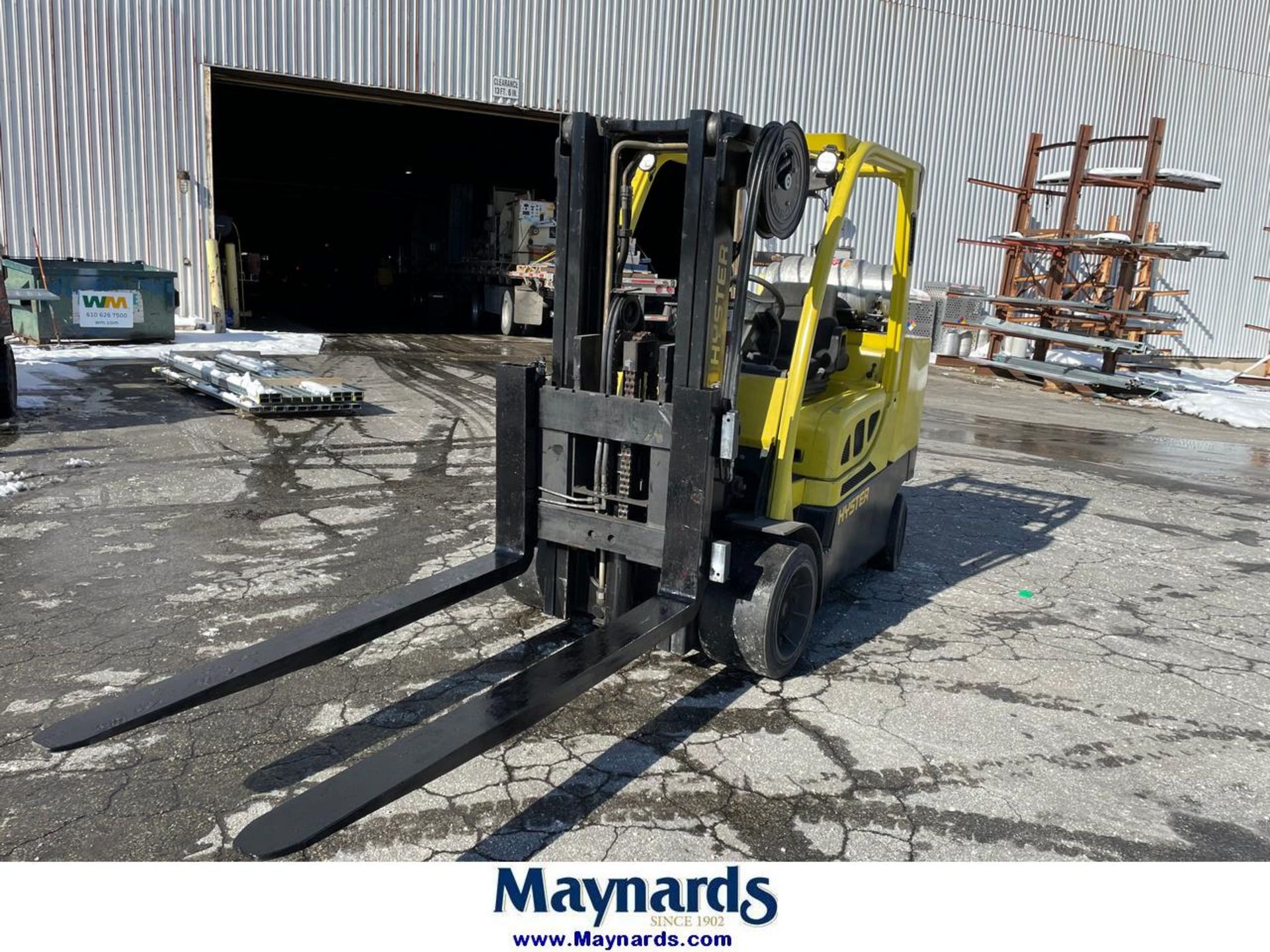 HYSTER S120FTPRS 12,000 LB FORKLIFT WITH CASCADES 60" CLAMP; Serial ...