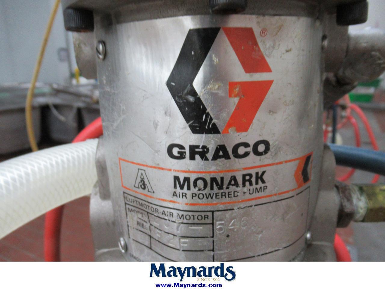 Graco 207-546. Air Powered Pump series D9E, with mobile stainless frame ...