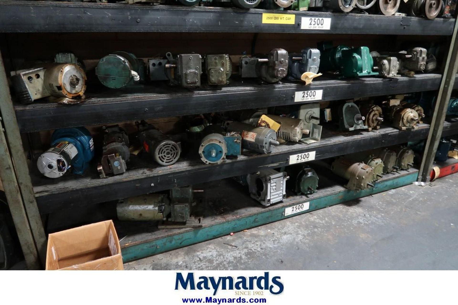 5-Tier Heavy Duty Rack with Remaining Contents of Motors & Gear Boxes 1 ...