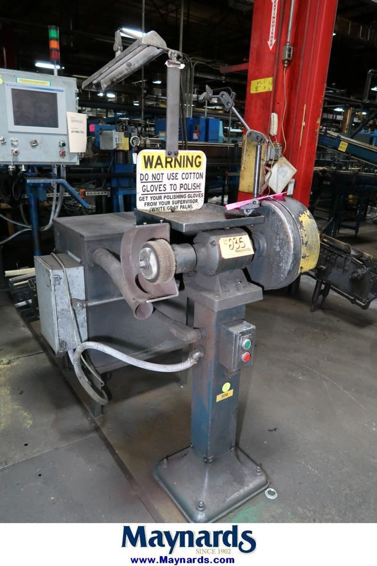 Pedestal Polisher/Grinder 8" Buffing Wheel, 12" Polishing Wheel, with ...