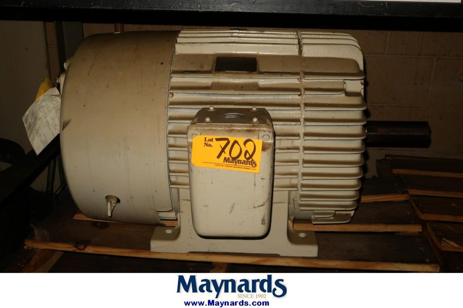 Baldor 60 HP Motor 405U Frame, 1175 RPM, [Loc: Mounted to Lot 703 ]