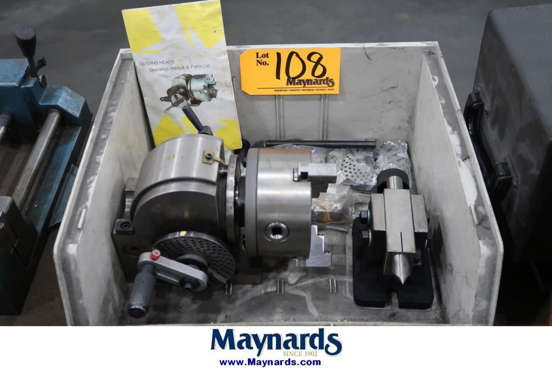 Semi-Universal Dividing Head with 5" 3-Jaw Chuck & Tail Stock