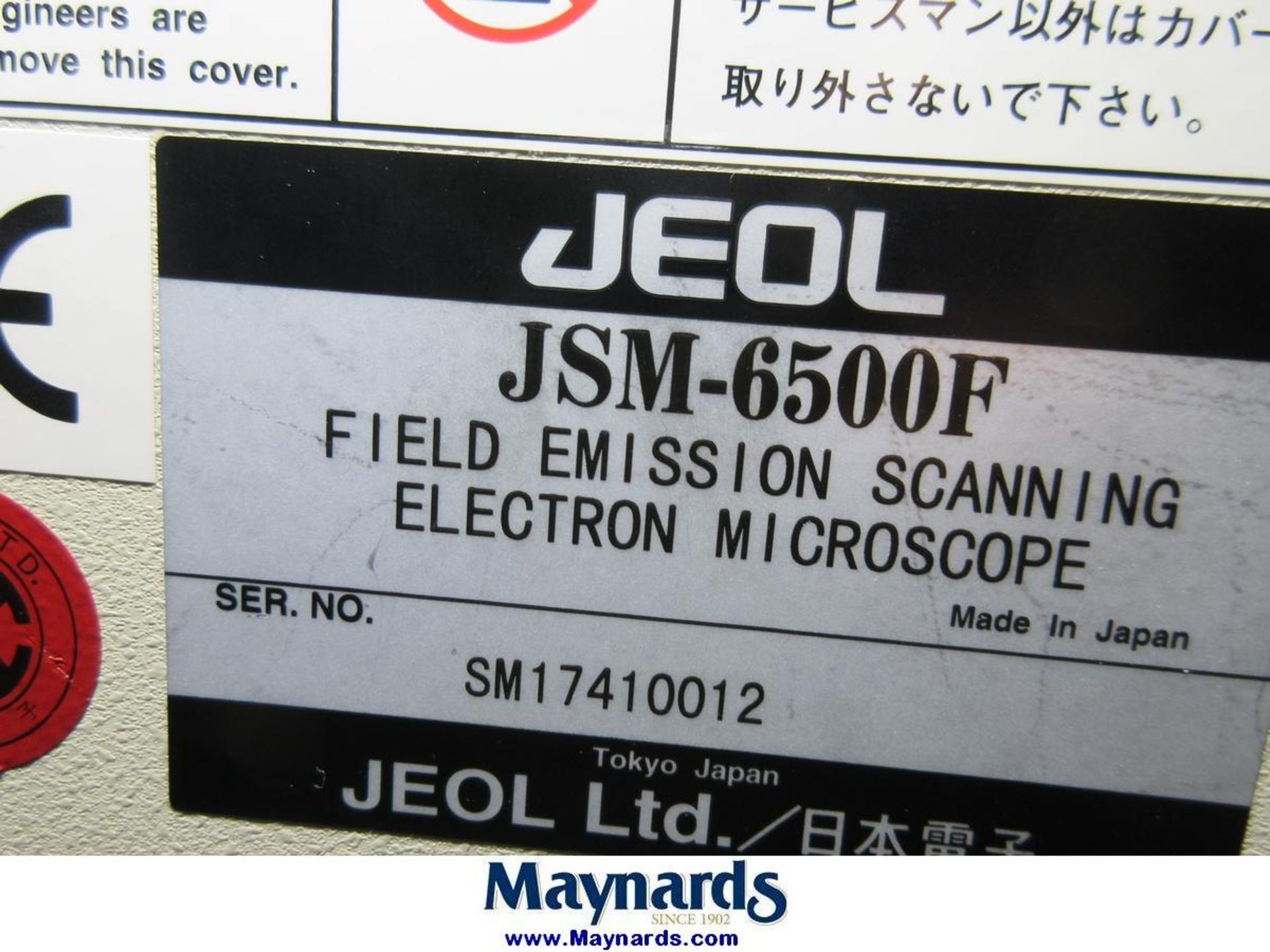 Jeol JSM-6500F Field Emission Scanning Electron Microscope with Oxford ...