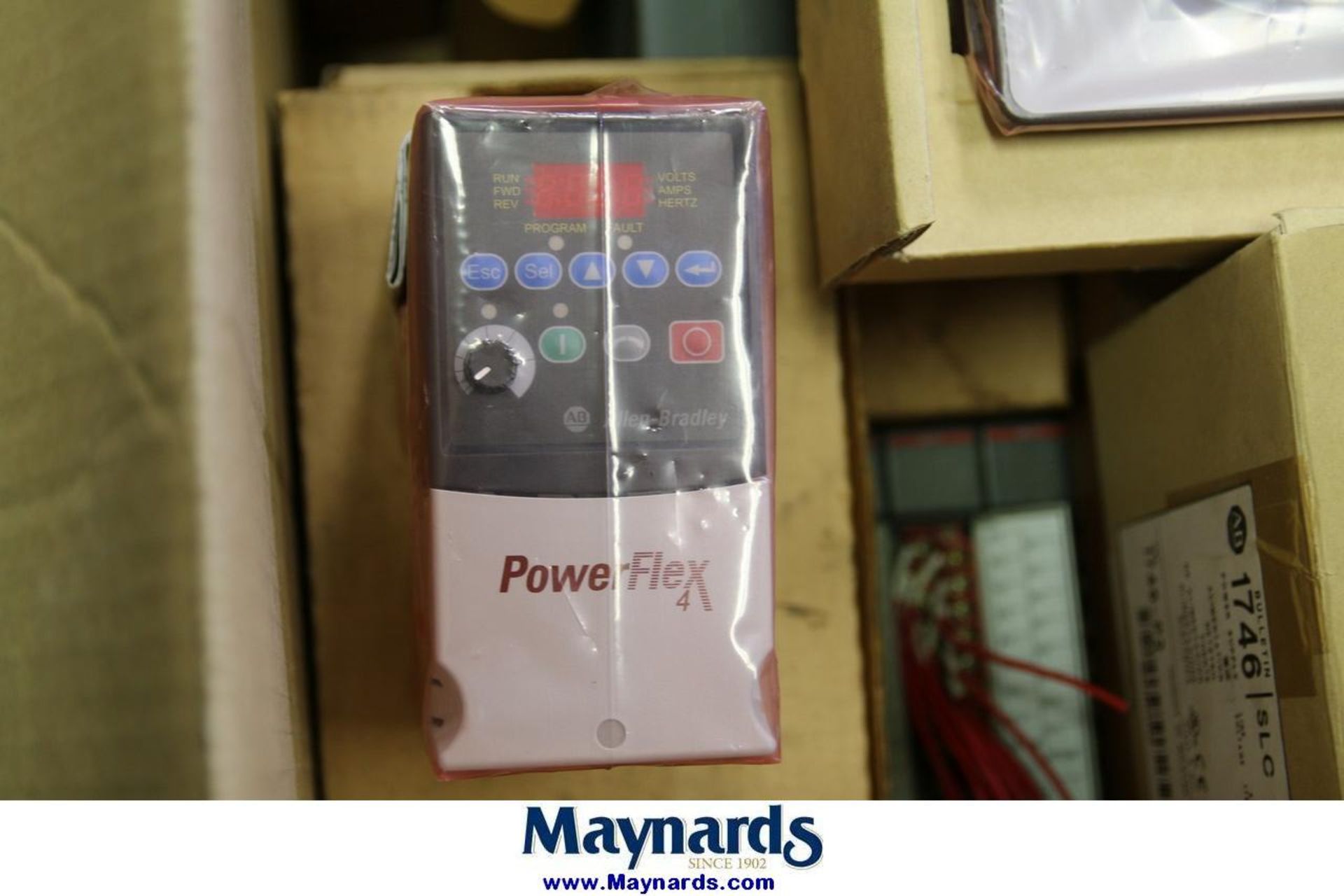 Box of Allen-Bradley and Powerflex Spare Parts Includes Power Supplies ...