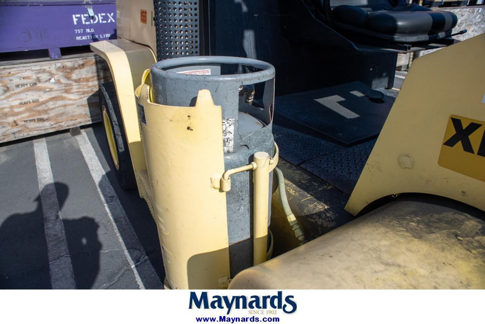 Hyster H155XL 14,700 Lb. Cap. Propane Forklift ; 3-Stage Mast, Side ...