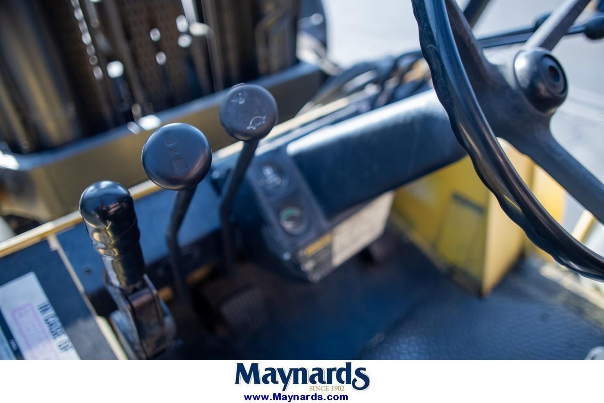 Hyster H155XL 14,700 Lb. Cap. Propane Forklift ; 3-Stage Mast, Side ...