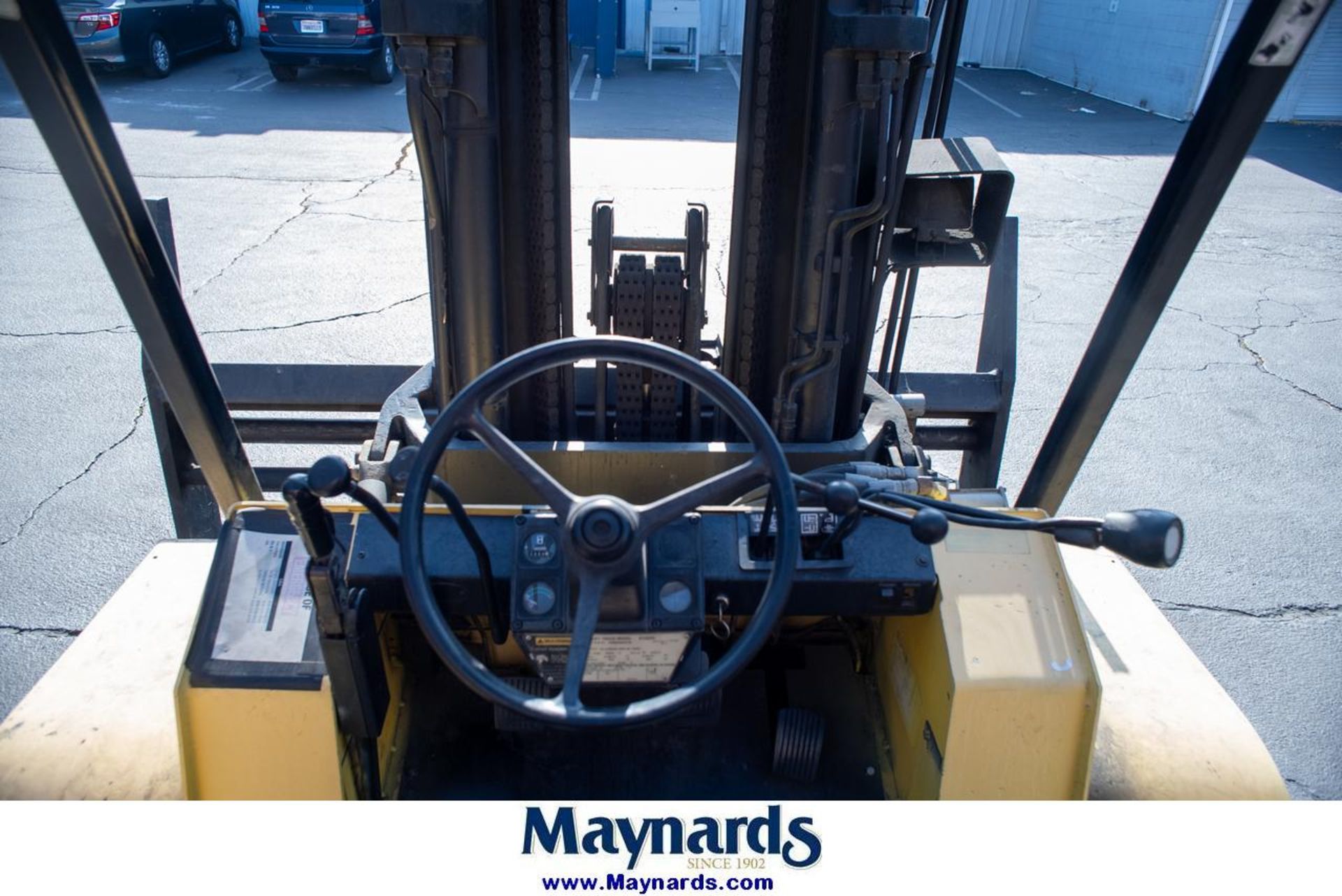 Hyster H155XL 14,700 Lb. Cap. Propane Forklift ; 3-Stage Mast, Side ...