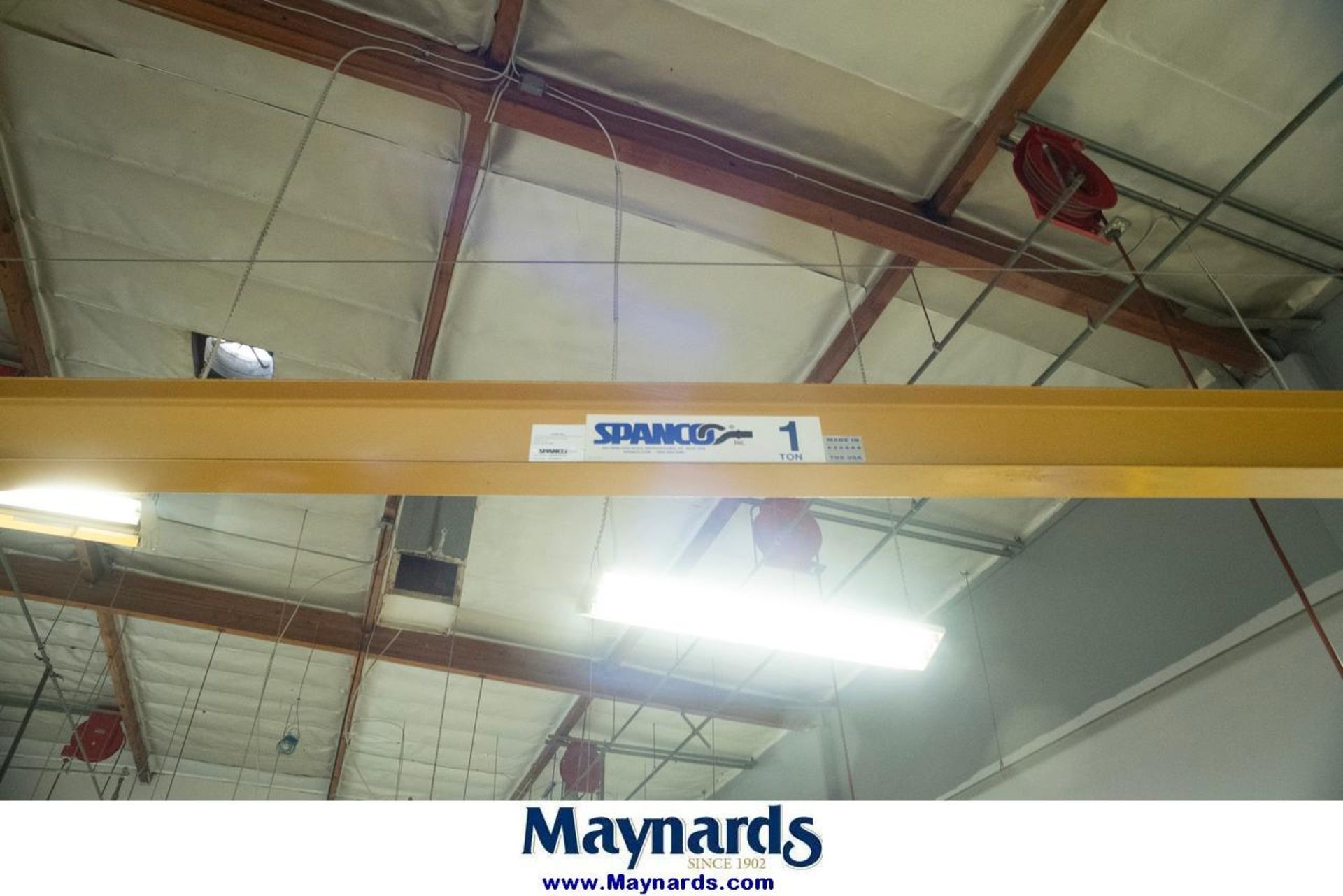 Spanco 1-Ton A-Frame Mobile Gantry Crane ; Yale 1/4-Ton Hoist (Item 209 ...