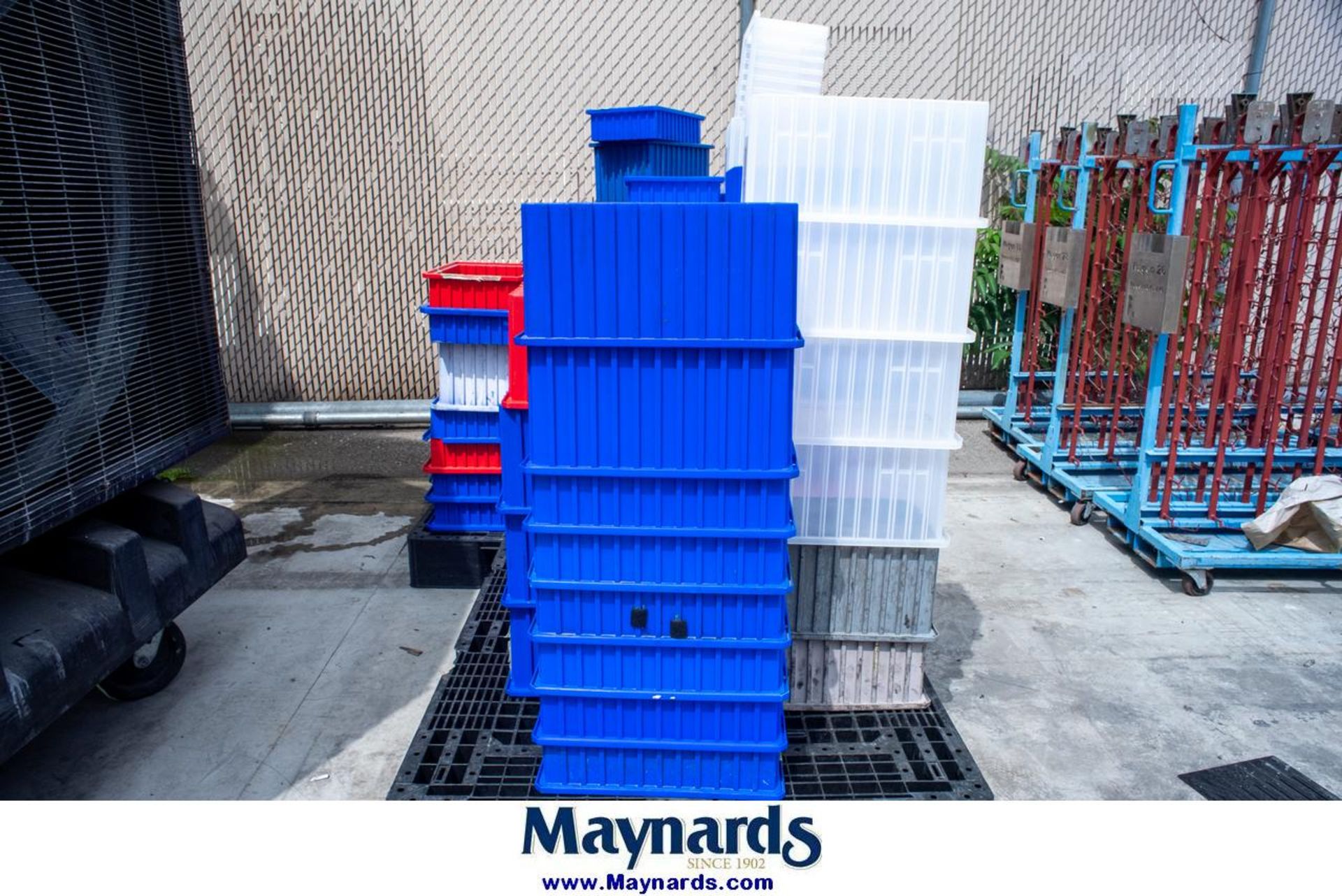Lot of (2) Pallets of Plastic Totes [Loc: Building 3 (Exterior) ]