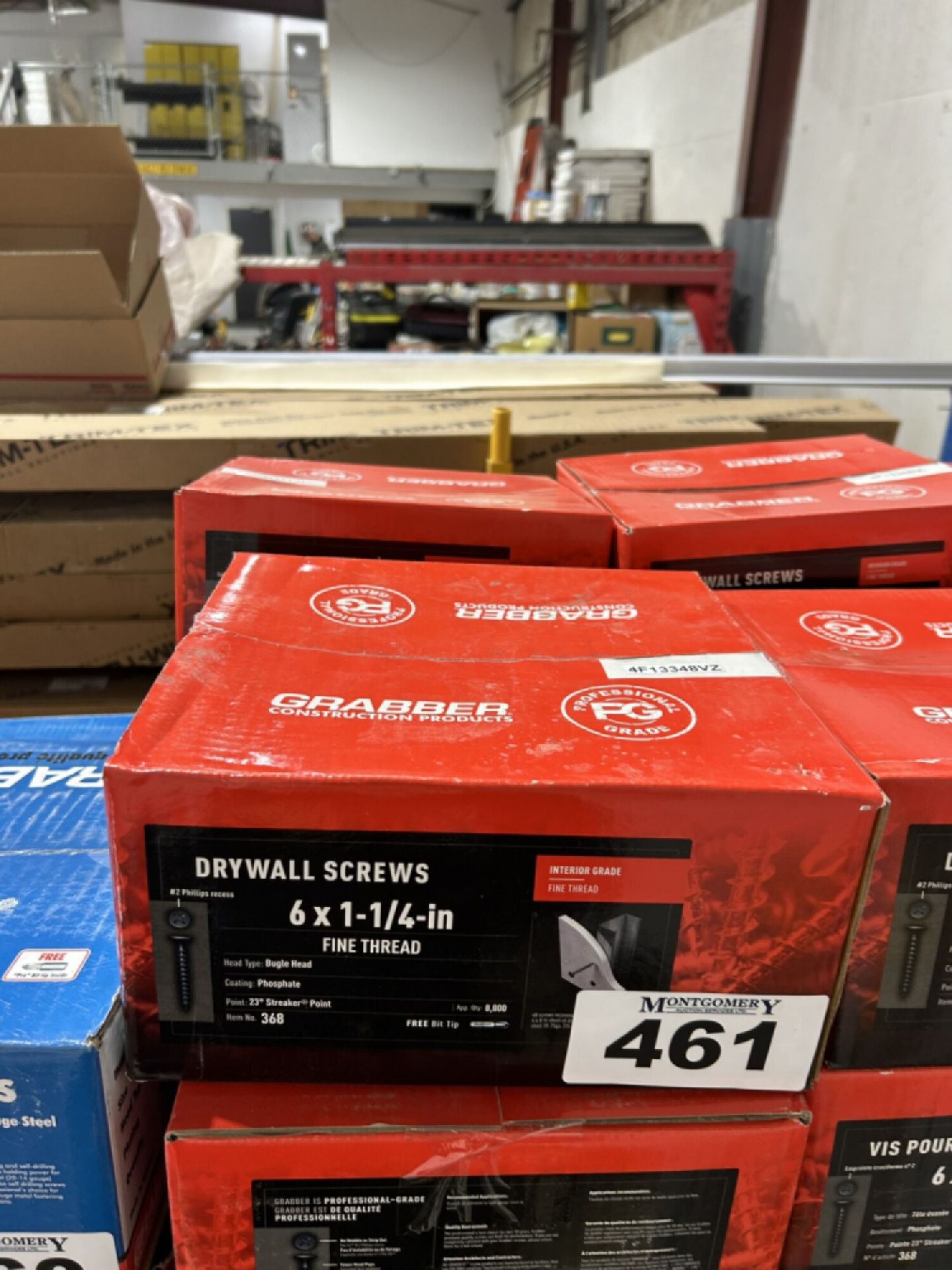8-BOXES OF ASSORTED GRABBER DRYWALL SCREWS