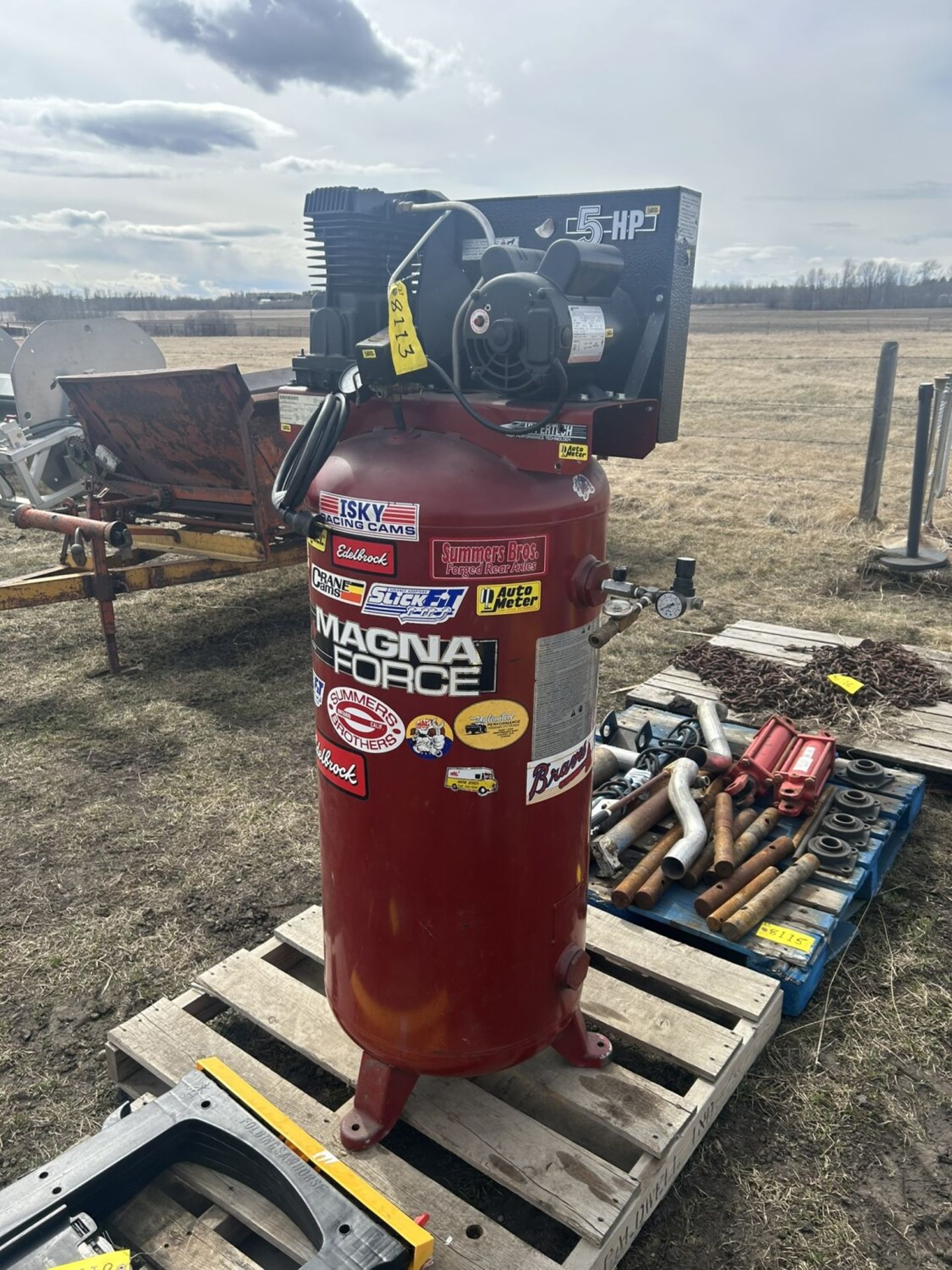 SANBOURN MAGNAFORCE UPRIGHT COMPRESSOR 5HP/230V 60 GAL.