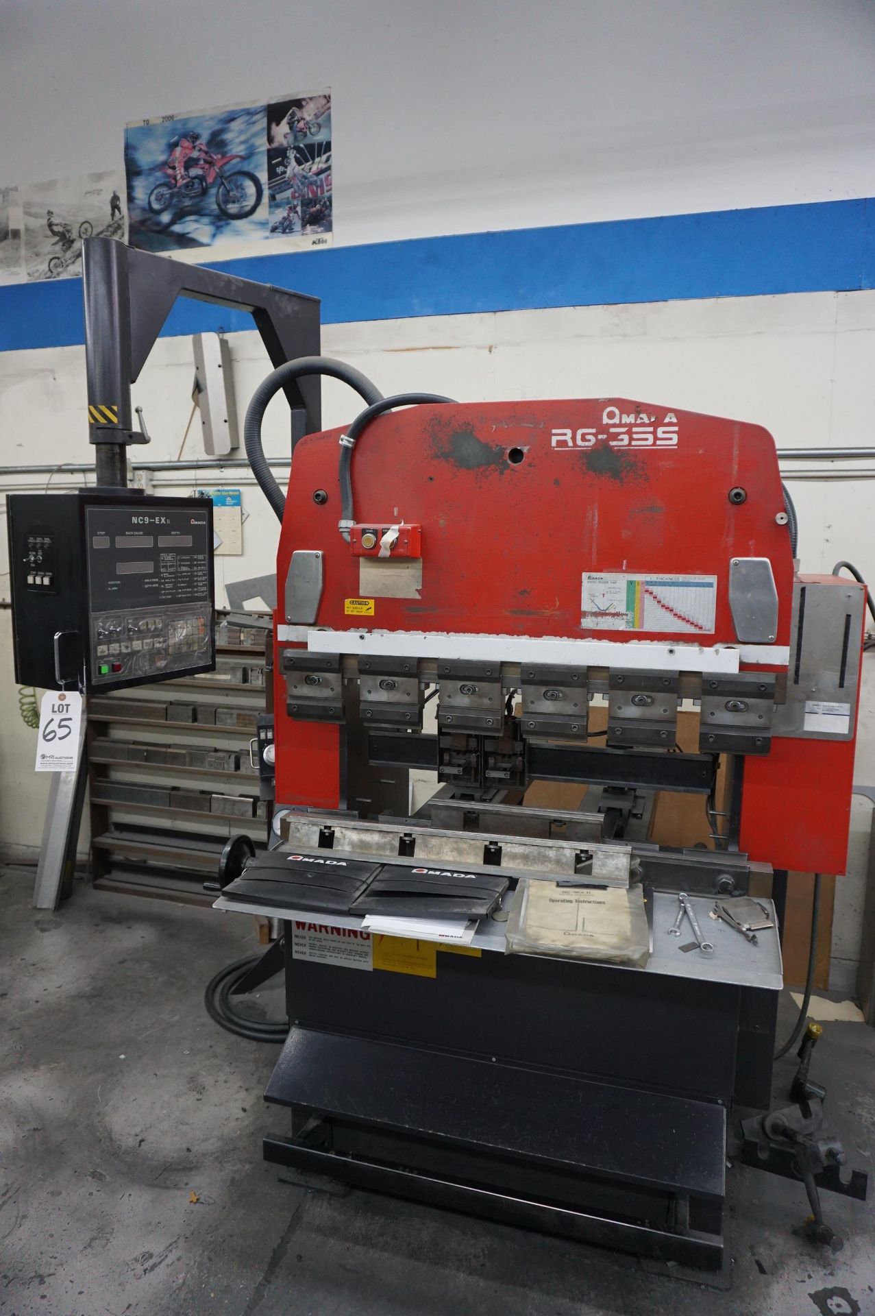 1994 AMADA RG-35S PRESS BRAKE S/N 356236 CAPACITY 35 TONS, TABLE LENGTH ...