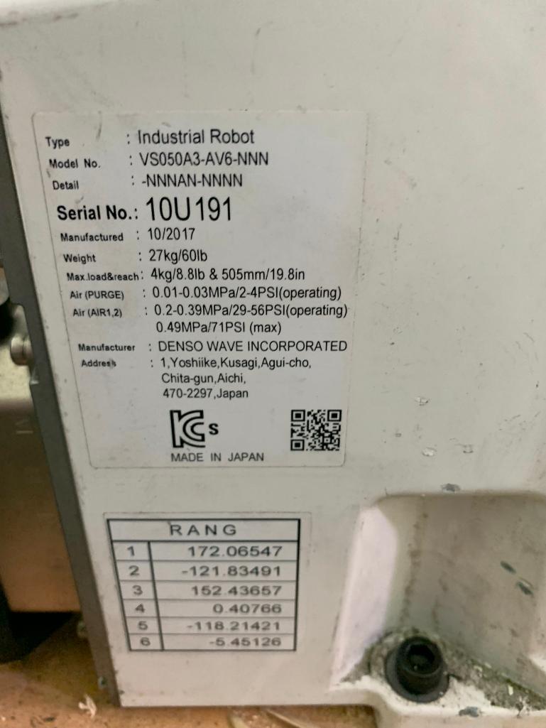 (4x) Denso Industrial Robots, HM-4A704M, VS050A3-AV6-NNN