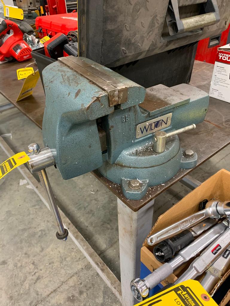 Welding Table w/ Wilton 8" Bench Vice, 8' X 3'